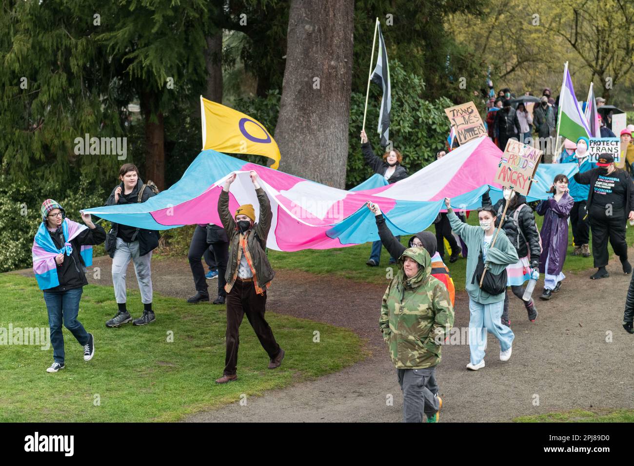 Seattle, USA. 31st Mar, 2023. International Transgender Day of ...