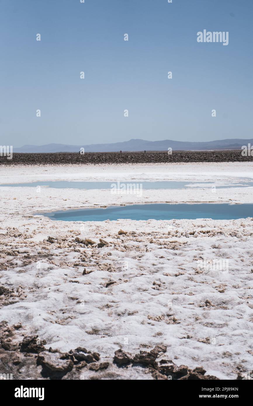 Salt Lagoon with Crystal Clear Water Baltinache Lagoon San Pedro de ...