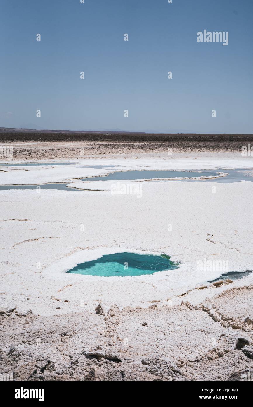 Salt Lagoon with Crystal Clear Water Baltinache Lagoon San Pedro de ...