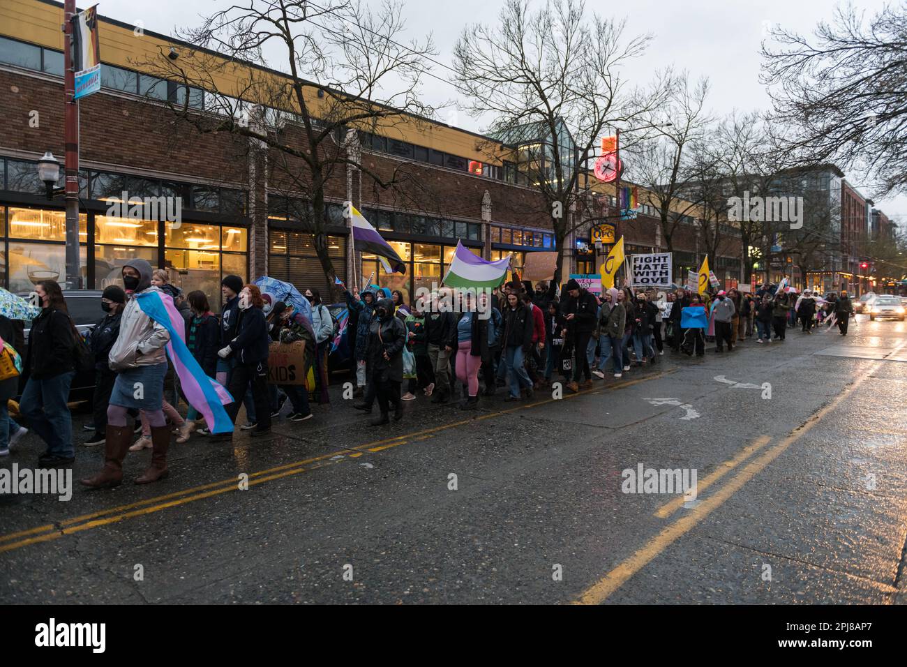 Seattle, USA. 31st Mar, 2023. International Transgender Day of ...