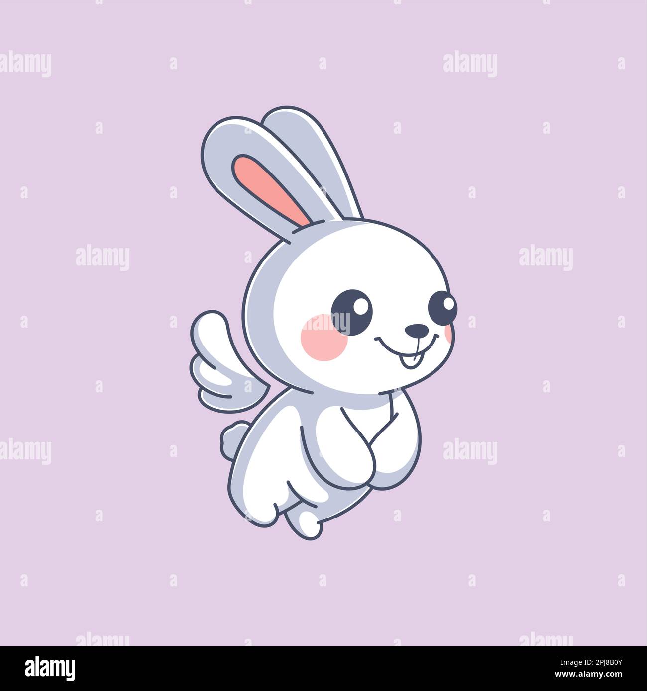 Cute bunny angel cartoon design Stock Vector Image & Art - Alamy