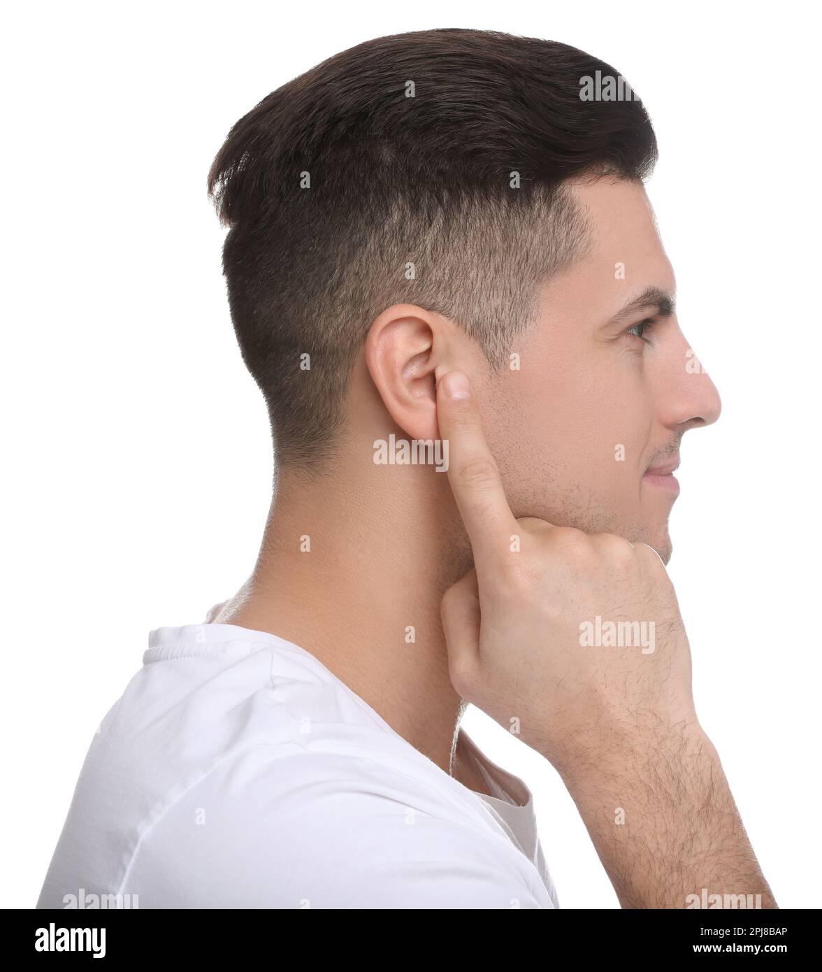 Ear pointing hi-res stock photography and images - Alamy