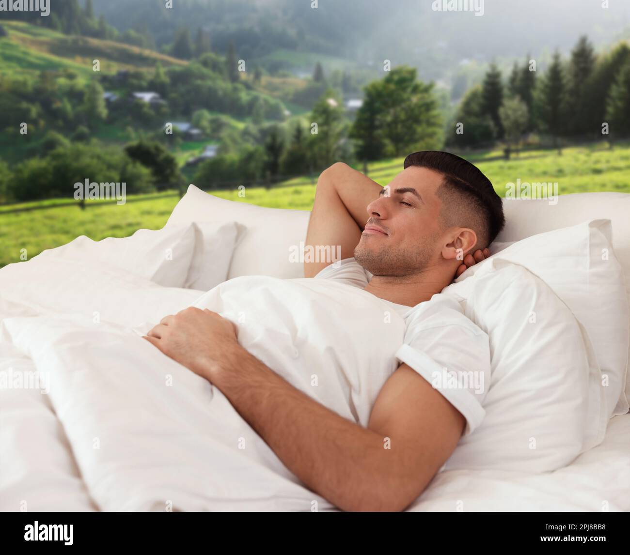 Village man sleeping bed hi-res stock photography and images - Alamy