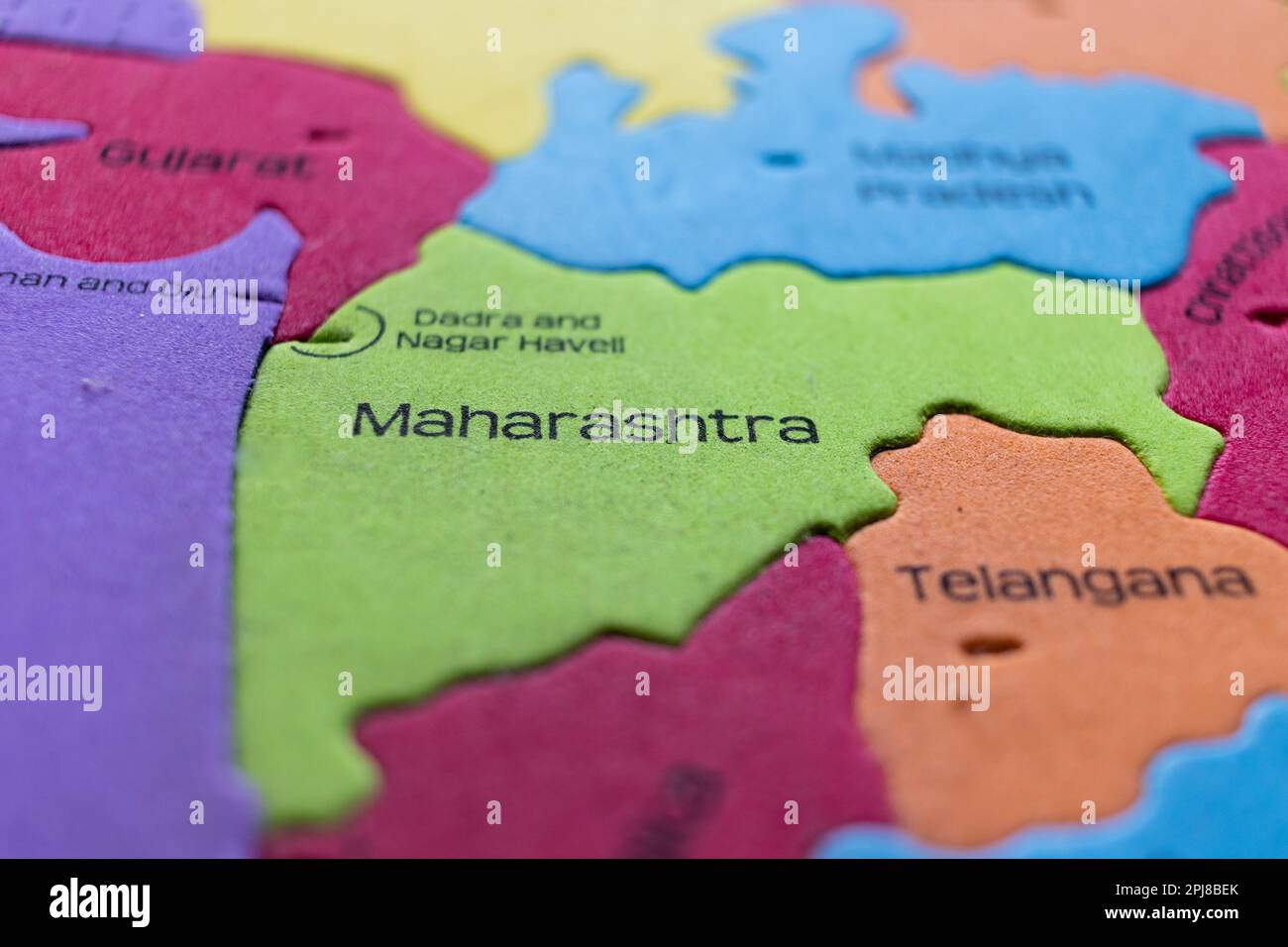 Map of maharashtra hi-res stock photography and images - Alamy