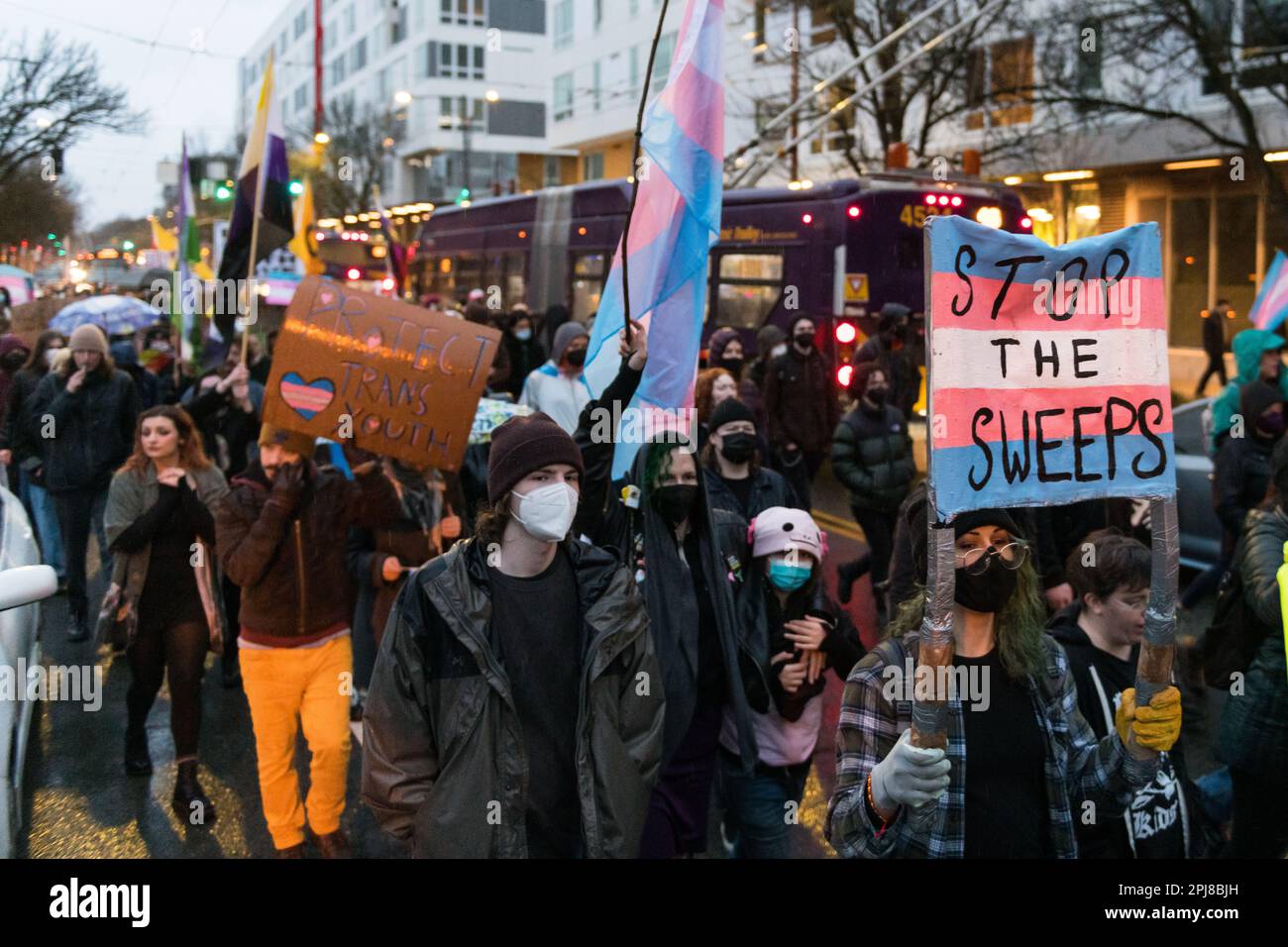 Seattle, USA. 31st Mar, 2023. International Transgender Day of ...