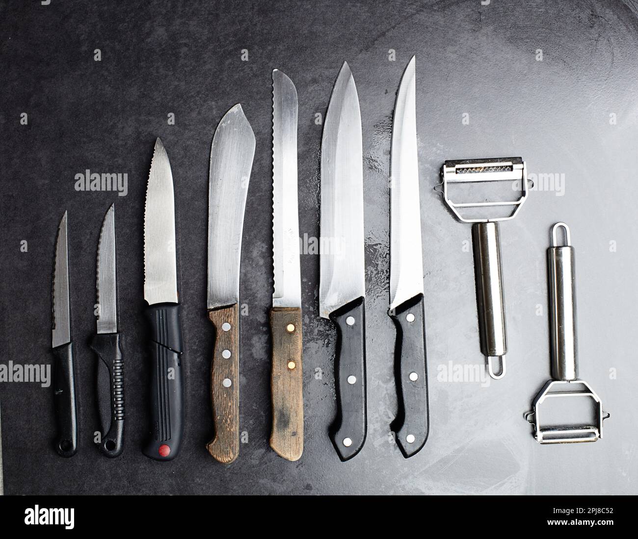 Kitchen knives selection hi-res stock photography and images - Alamy