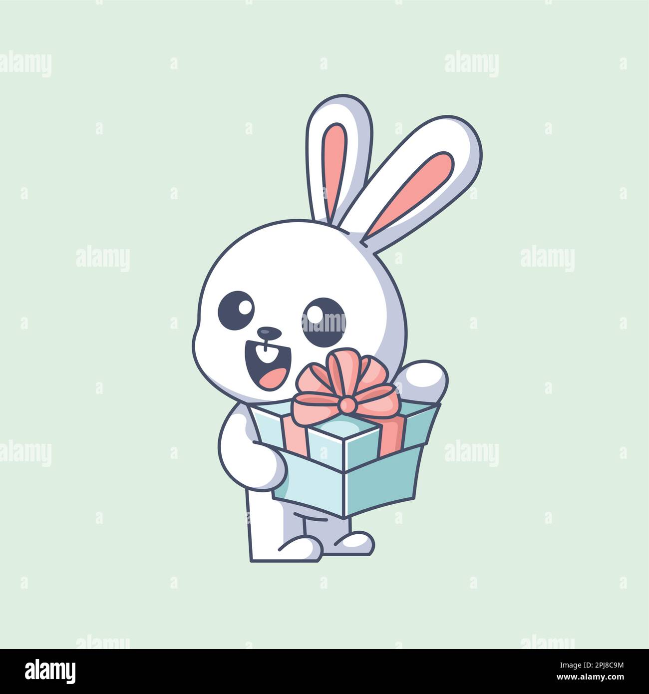 Mascot gift box Stock Vector Images - Alamy