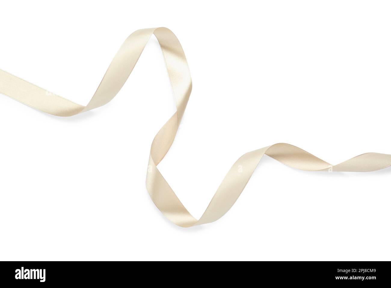 Beige silk ribbon fabric Cut Out Stock Images & Pictures - Alamy