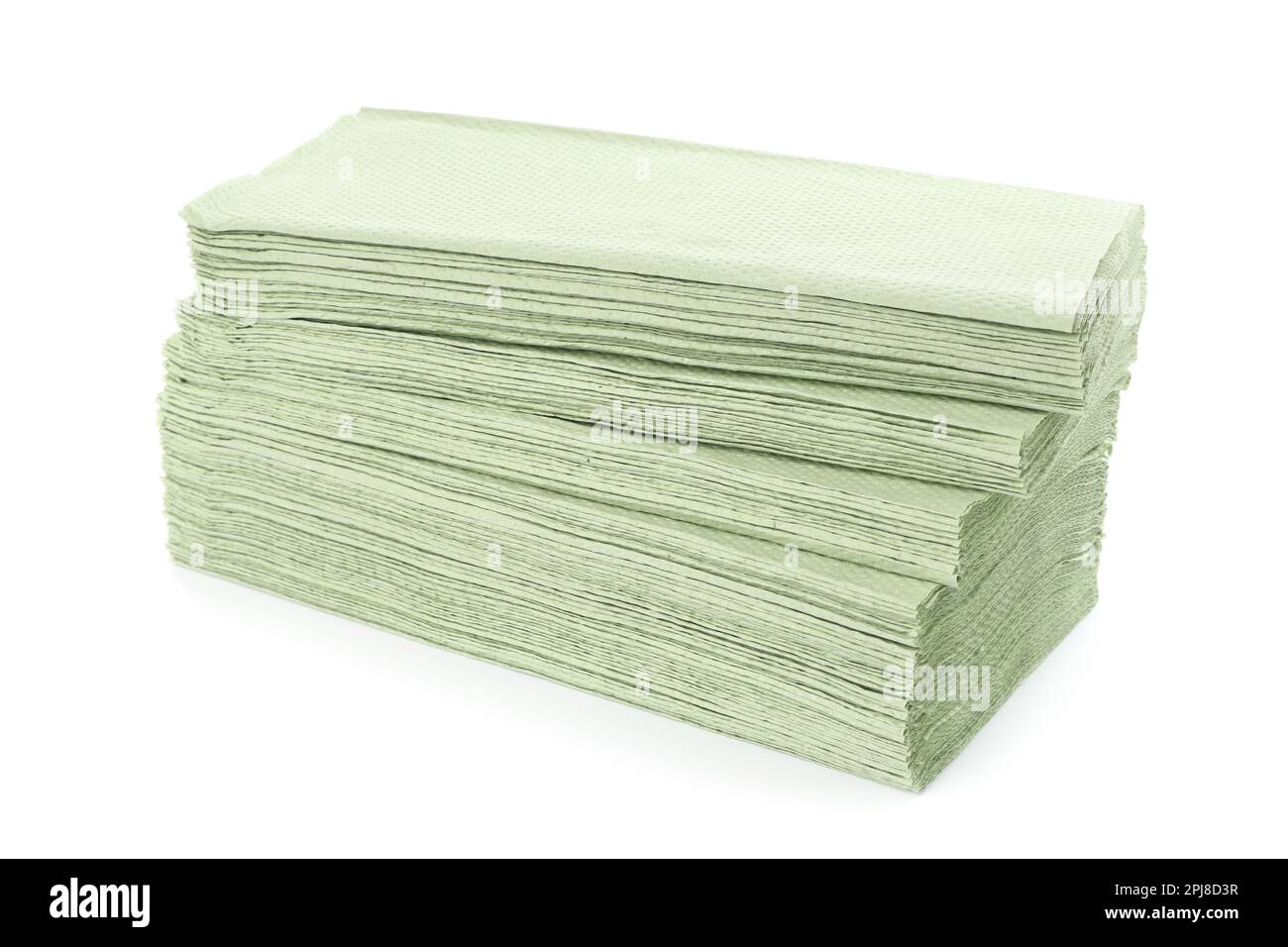 Stack of paper towels isolated on white Stock Photo - Alamy