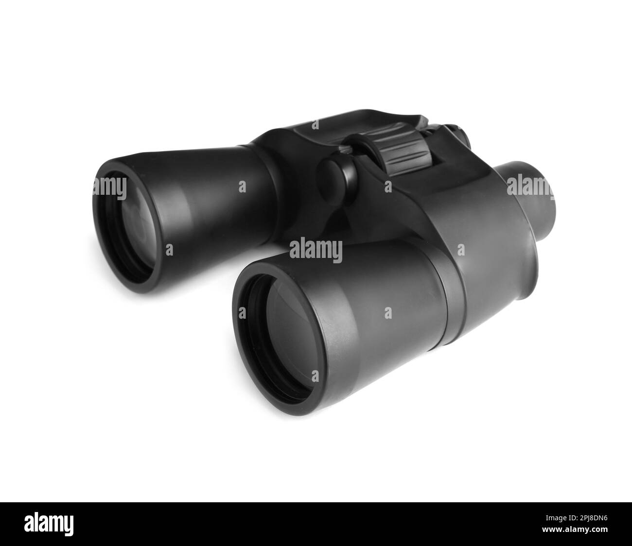 Modern binoculars isolated on white. Optical instrument Stock Photo - Alamy