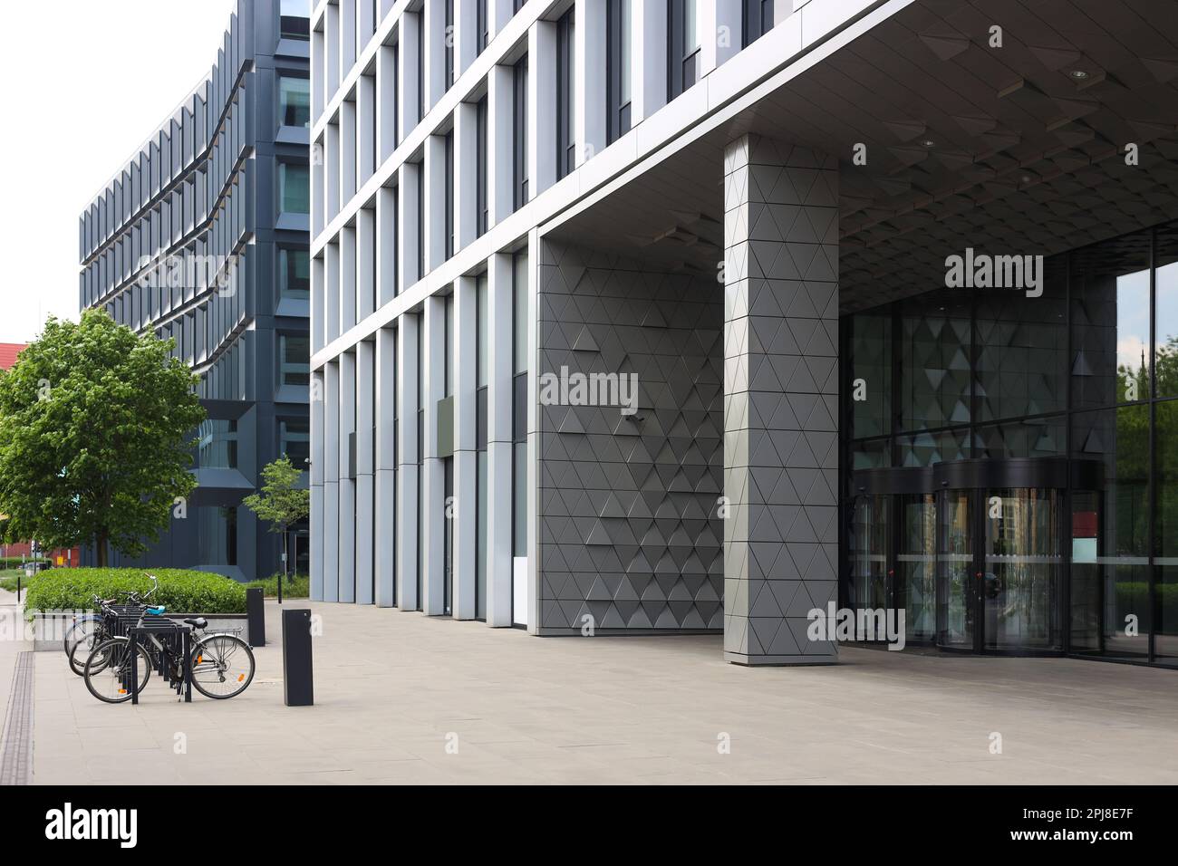 Modern entrance stands hi-res stock photography and images - Alamy