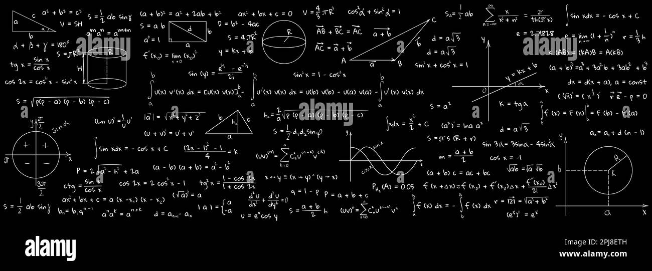 Algebra equation Black and White Stock Photos & Images - Alamy