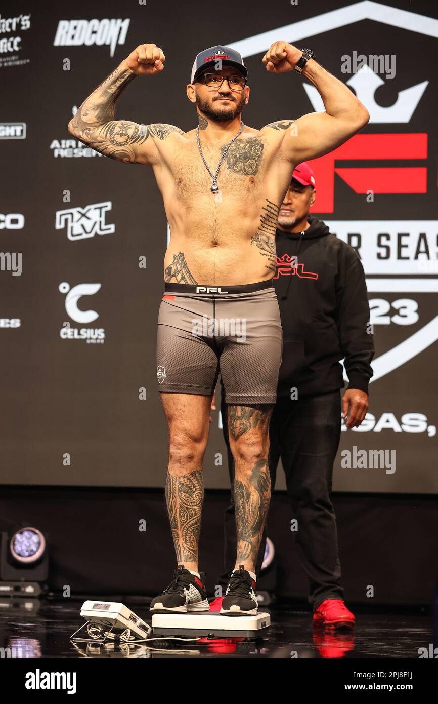 Las Vegas, NV, USA. 31st Mar, 2023. Light Heavyweight Mohammad ...