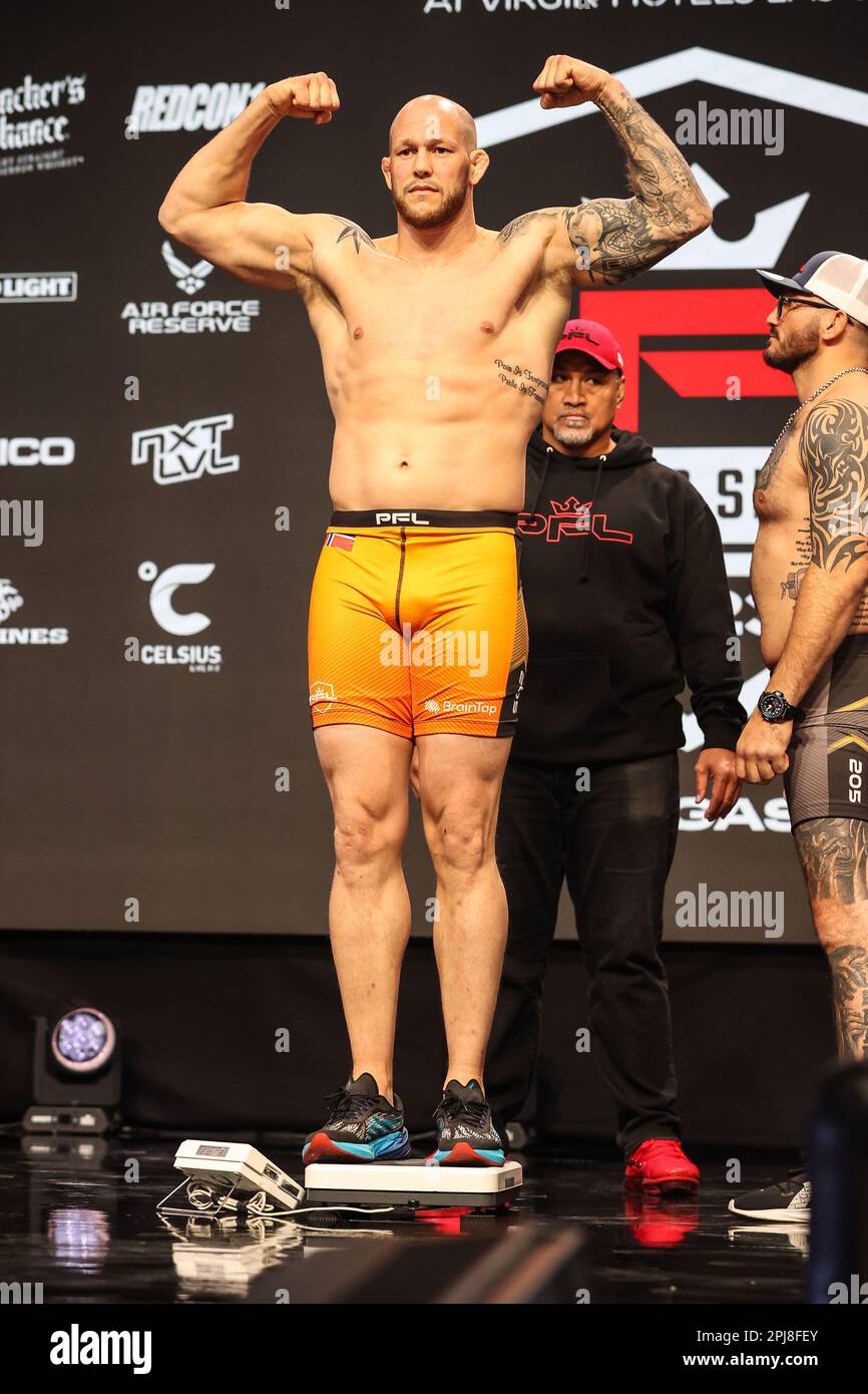 Las Vegas, NV, USA. 31st Mar, 2023. Light Heavyweight Marthin Hamlet on ...