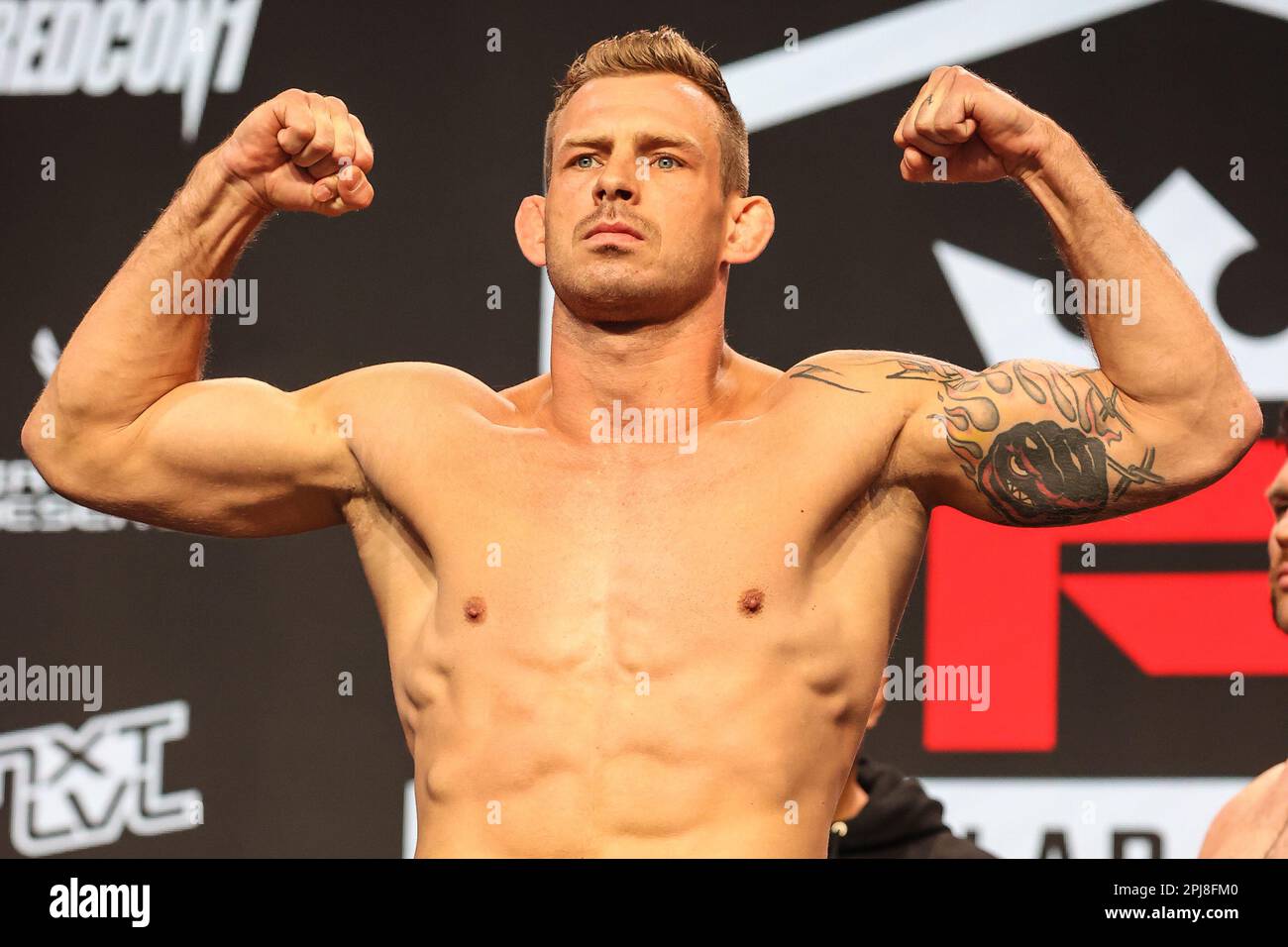 Las Vegas, NV, USA. 31st Mar, 2023. Light Heavyweight Krysztof Jotko on ...