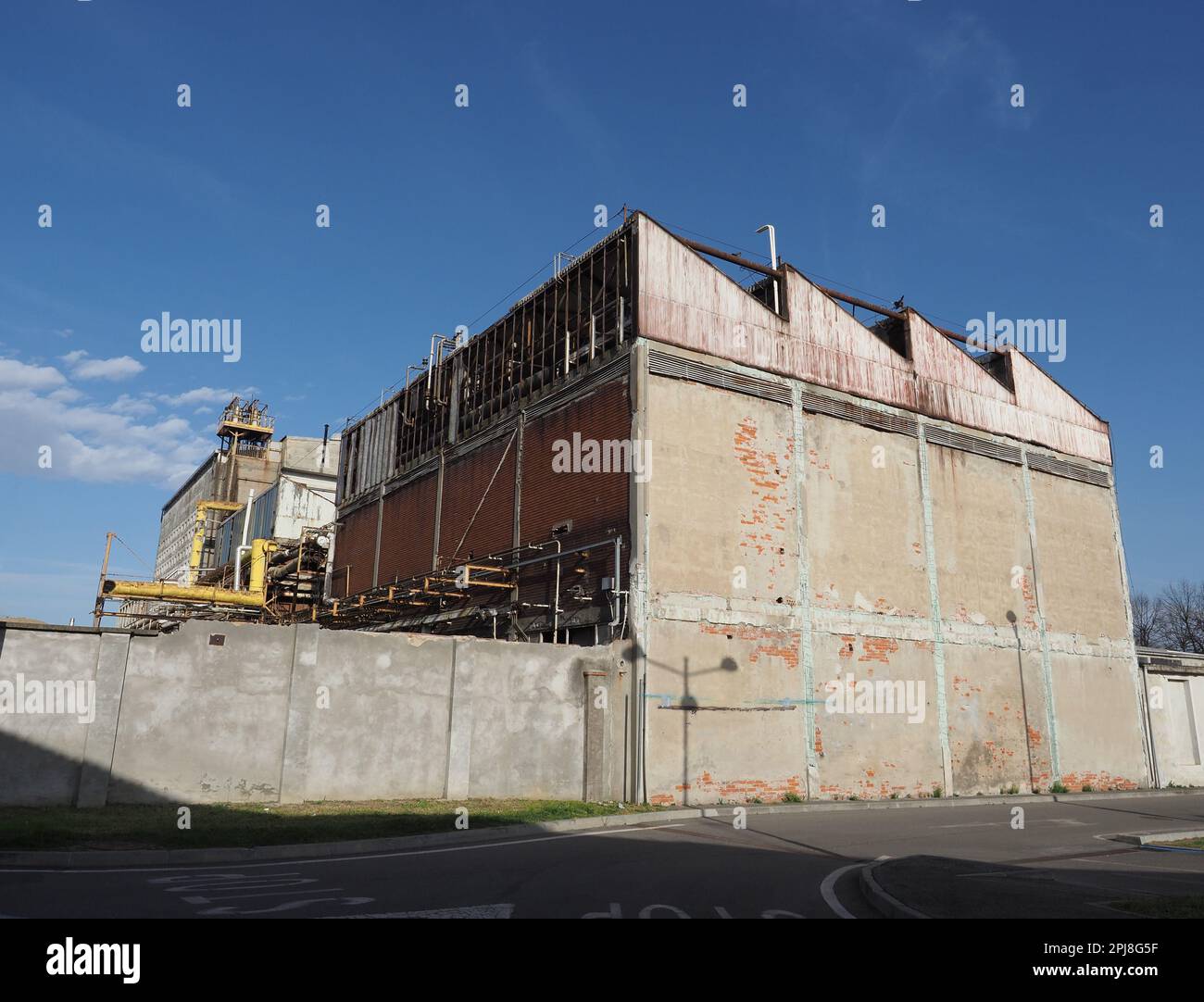 industrial ruins of an old abandoned factory Stock Photo - Alamy