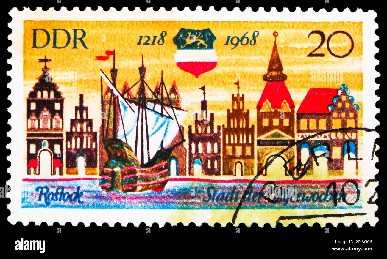 MOSCOW, RUSSIA - MARCH 25, 2023: Postage stamp printed in Germany shows ...