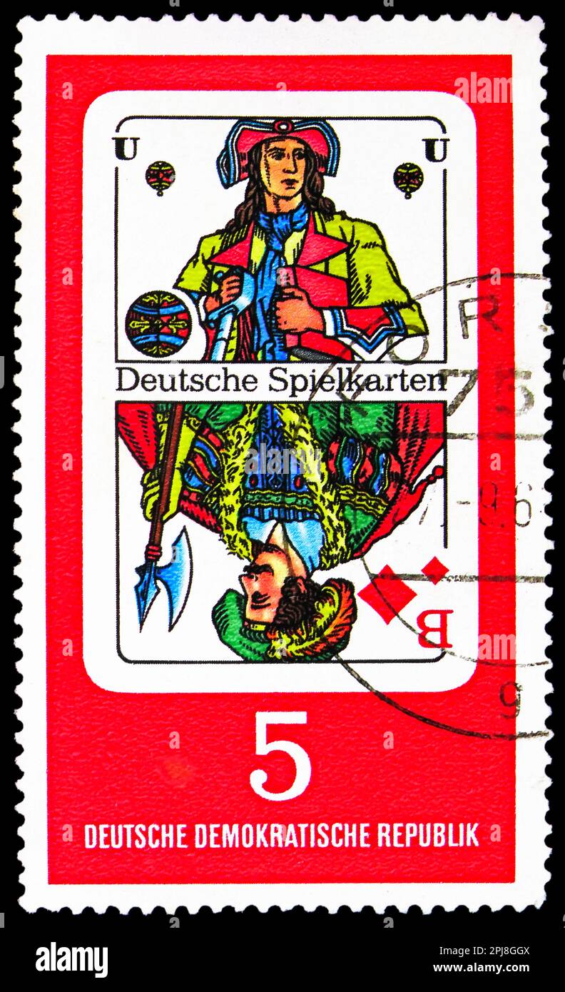 MOSCOW, RUSSIA - MARCH 25, 2023: Postage stamp printed in Germany shows ...