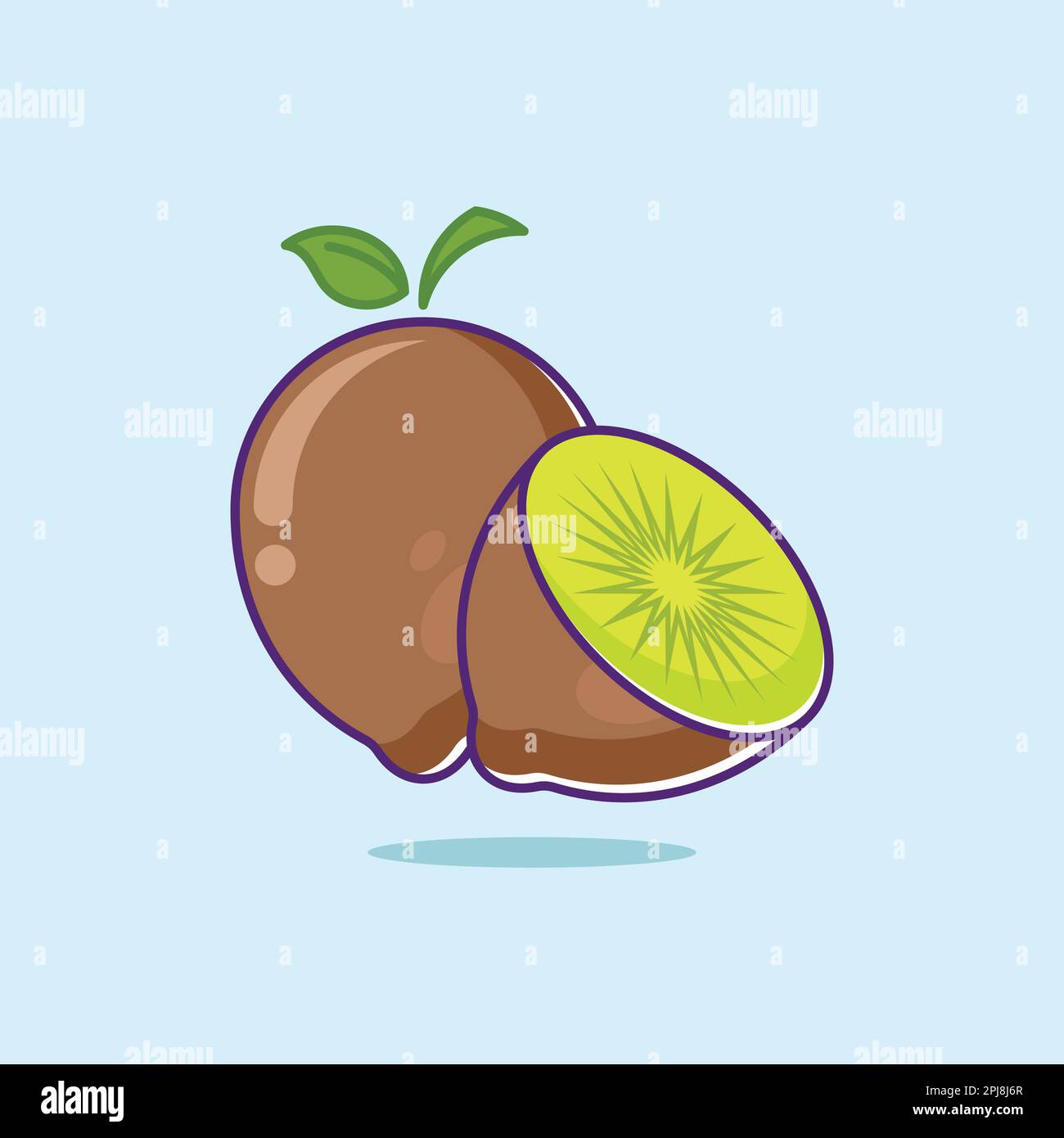Strawberry kiwi slice Stock Vector Images - Alamy