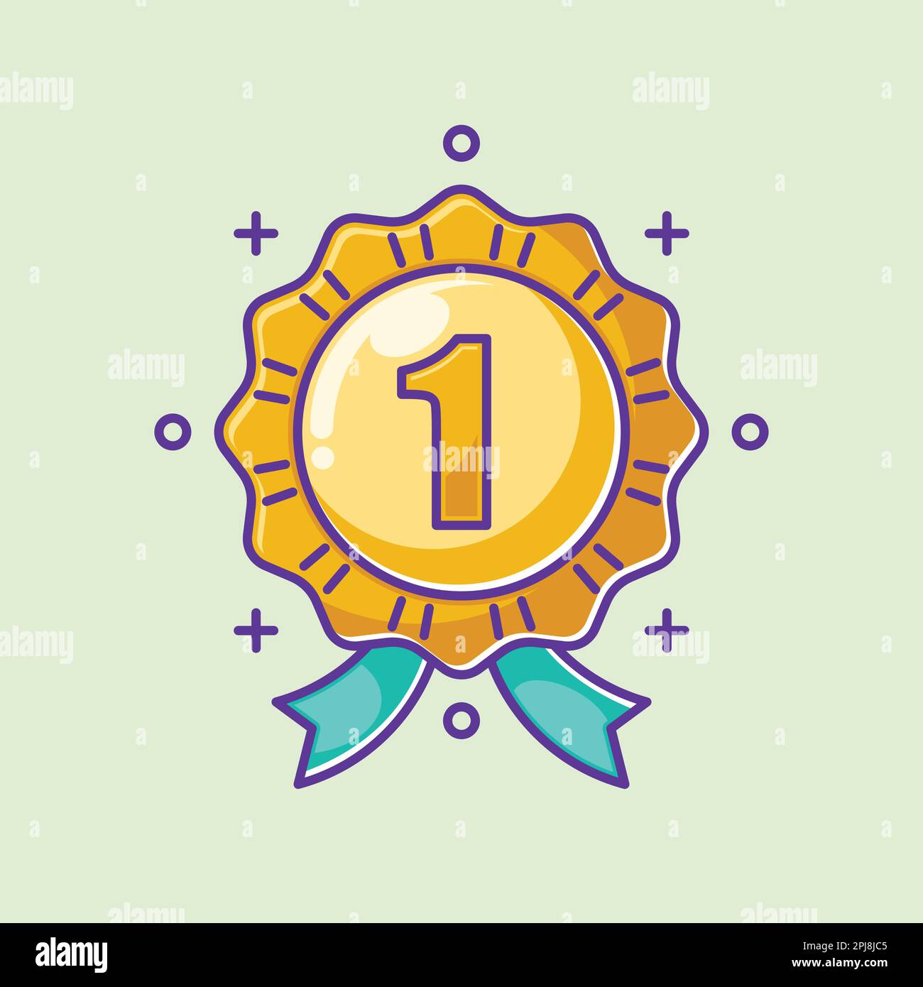 Cute winner symbols cartoon design Stock Vector Image & Art - Alamy