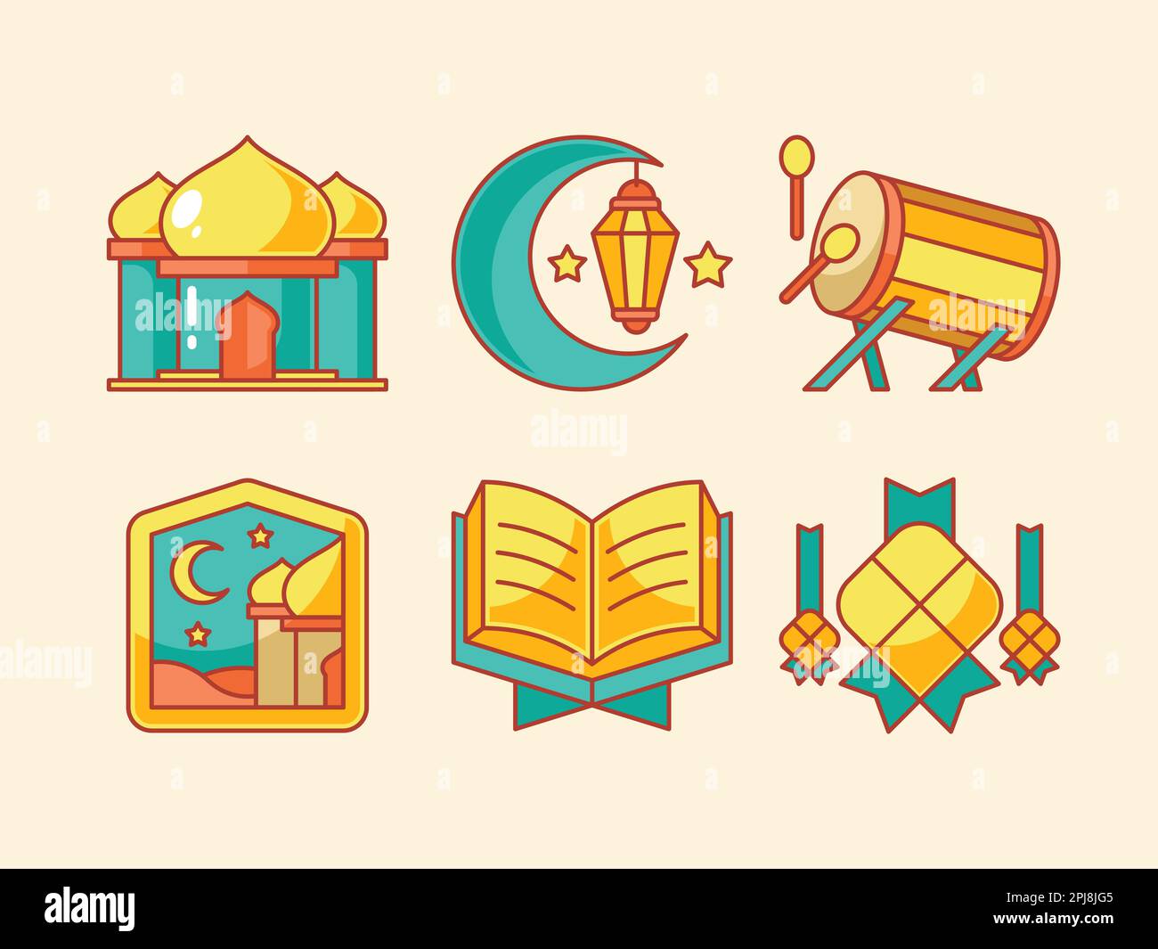 Ramadan mubarak calligraphy set Stock Vector Images - Alamy