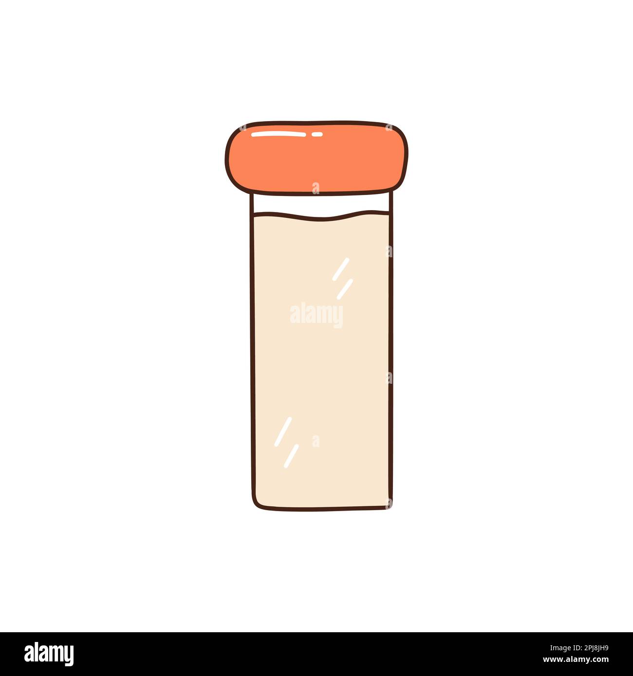 Drinking clean water bottle. Balance of water consumption. Colorful ...
