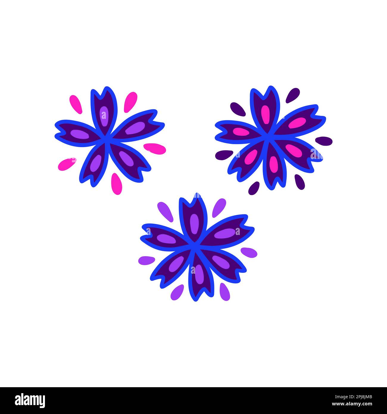 Field on blue little Stock Vector Images - Alamy