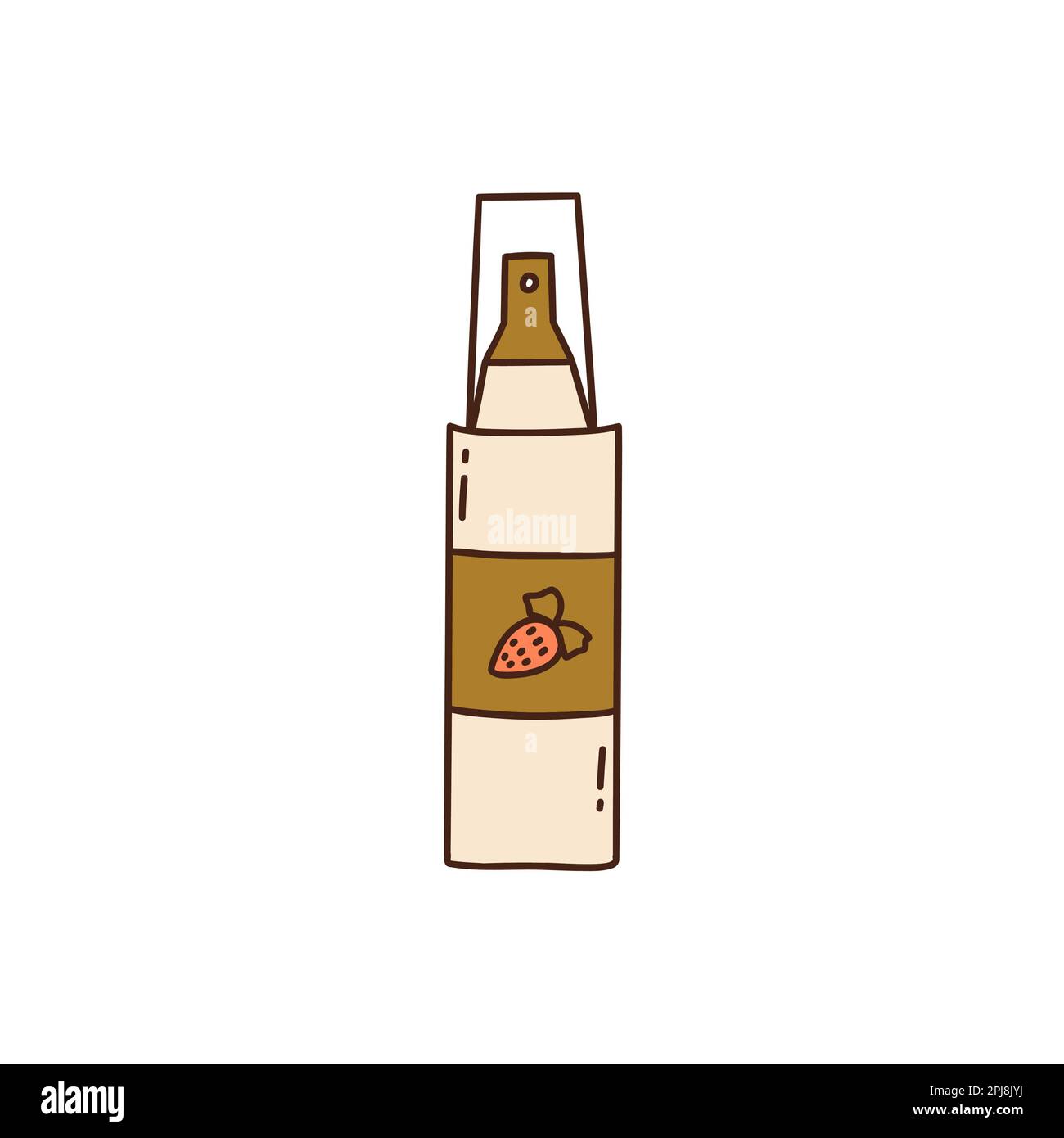 Strawberry scented body spray in a bottle. Cosmetics and beauty ...