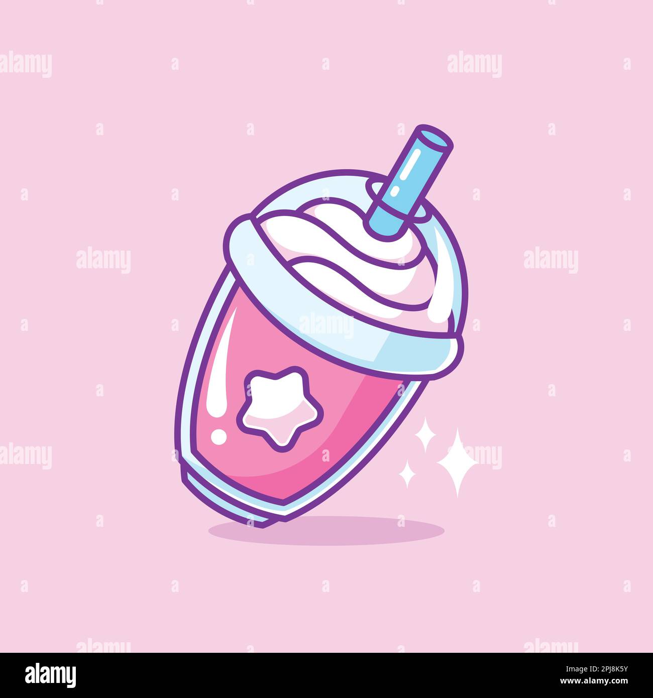Cute pop ice slice cartoon Stock Vector Image & Art - Alamy