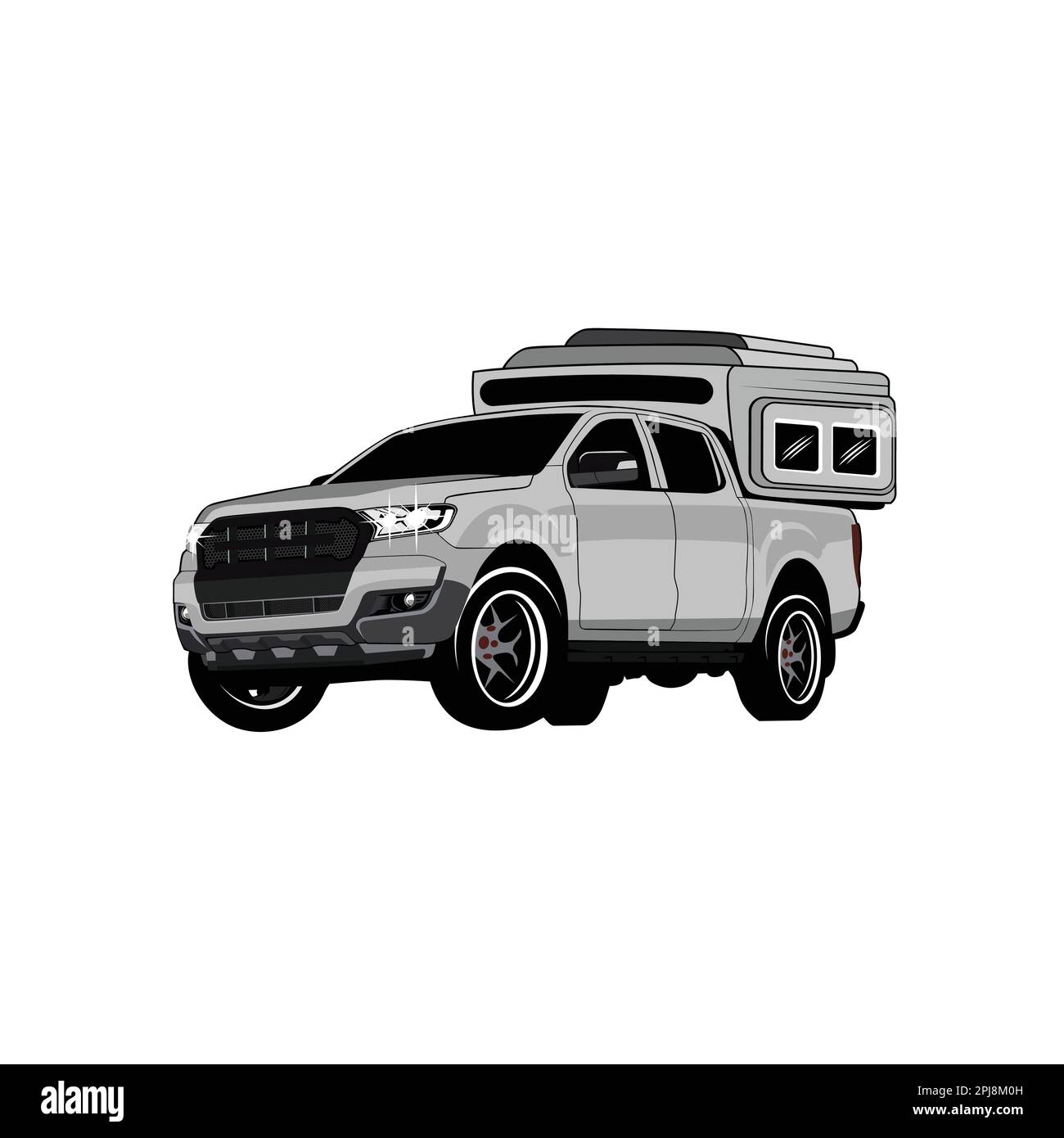 Trip camper family Cut Out Stock Images & Pictures - Alamy