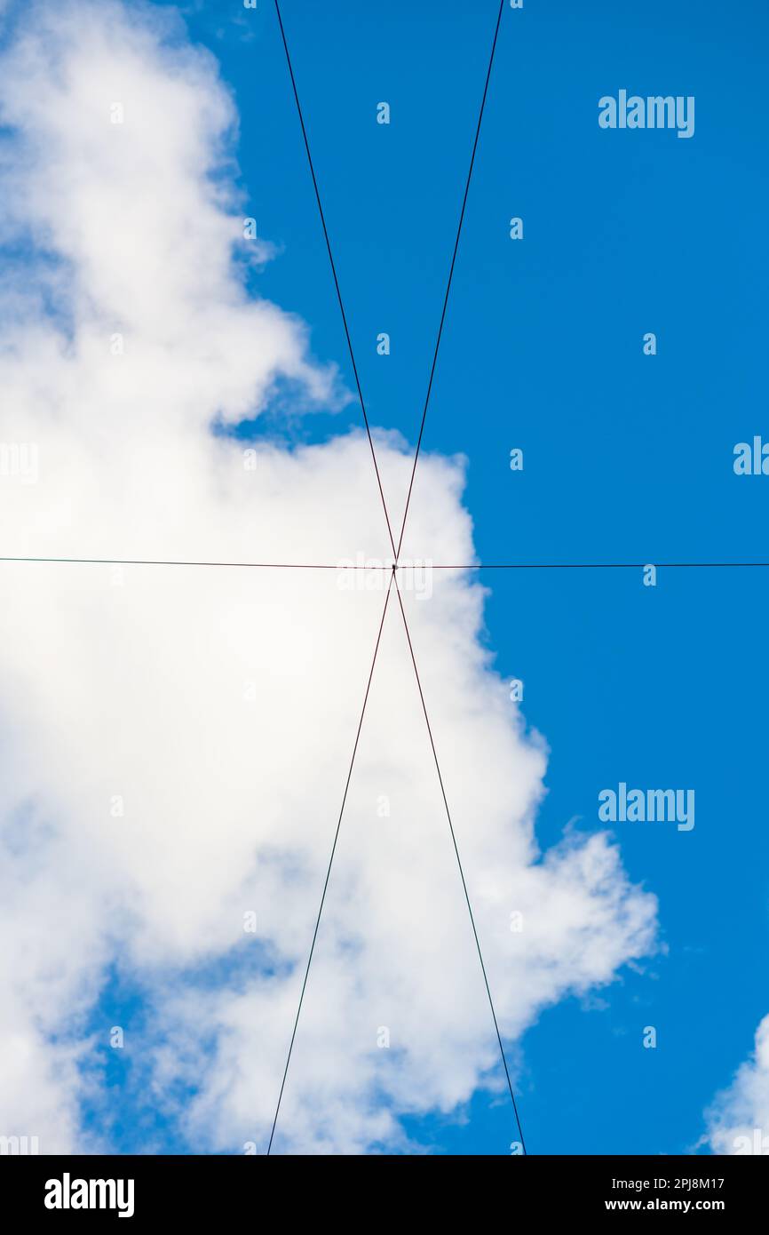 Metal strings tied together overhead Stock Photo - Alamy Metal strings tied together overhead Stock Photo - Alamy