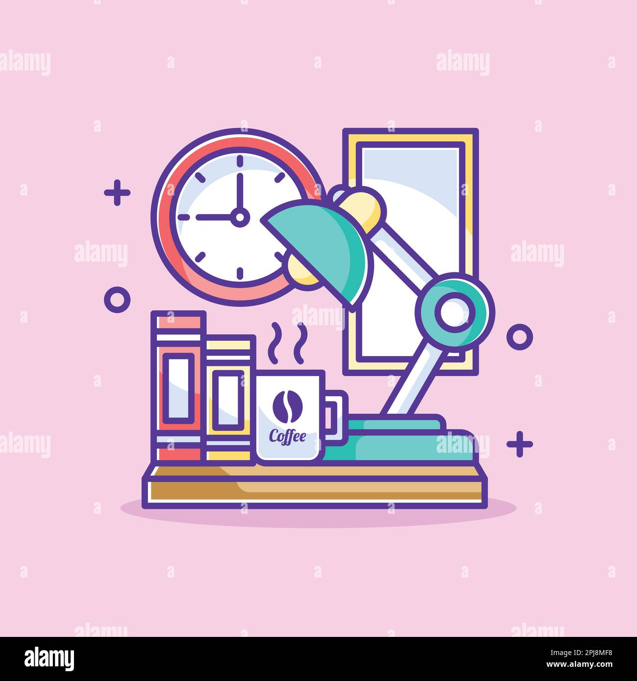 Research workspace Stock Vector Images - Alamy
