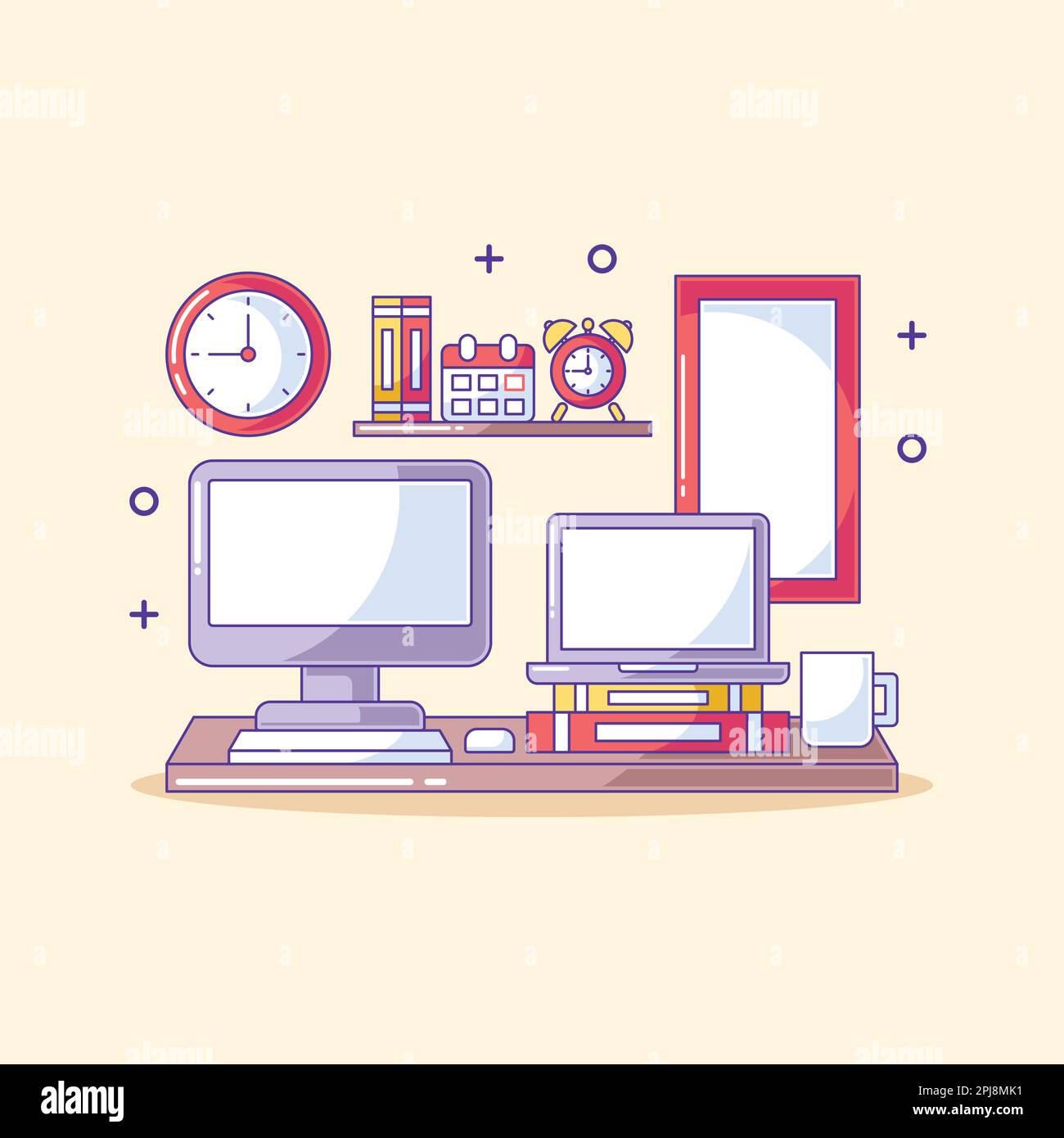 Computer Desk Cartoon at Jennifer Johansen blog