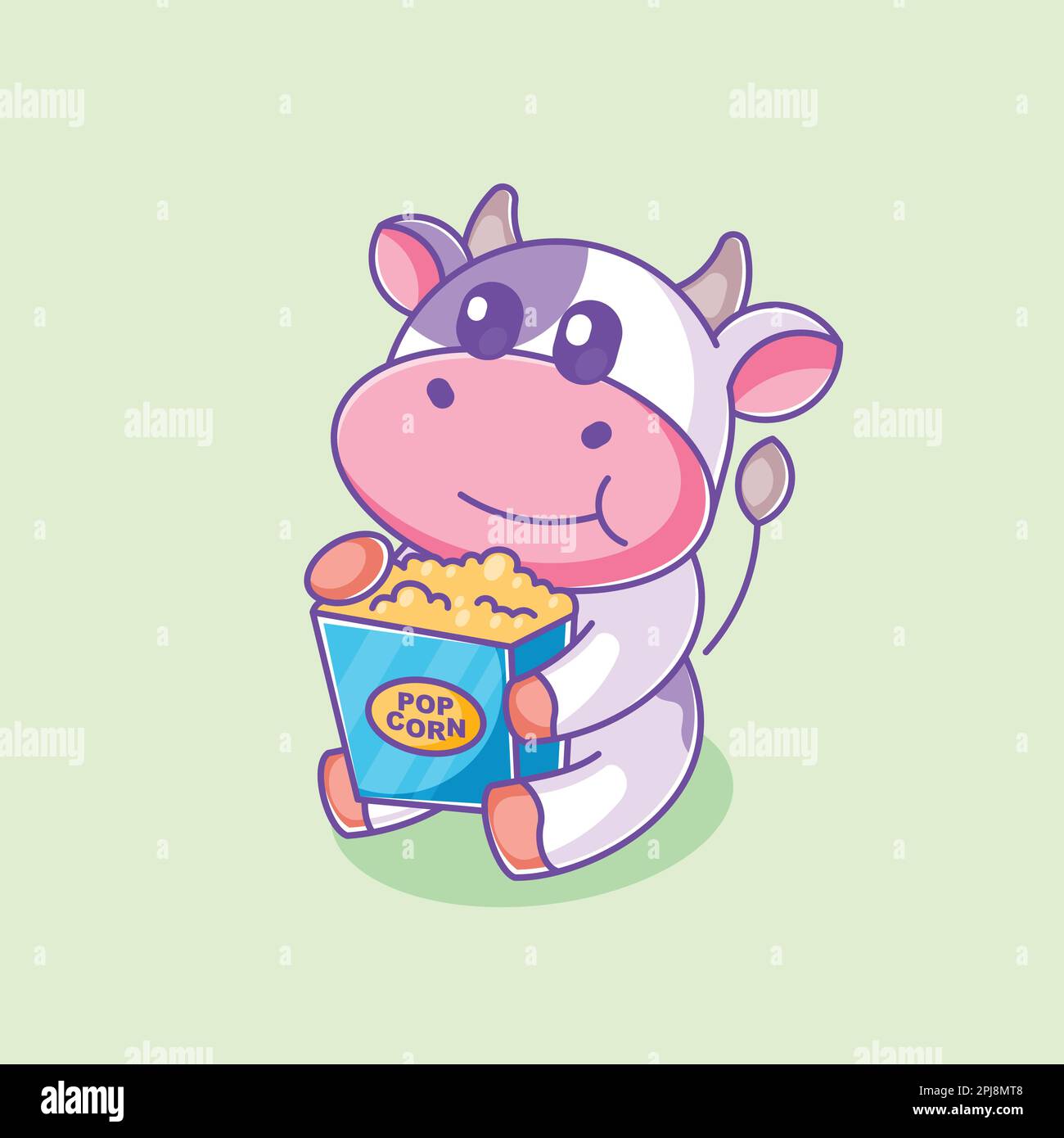 Dairy cow eating Stock Vector Images - Alamy