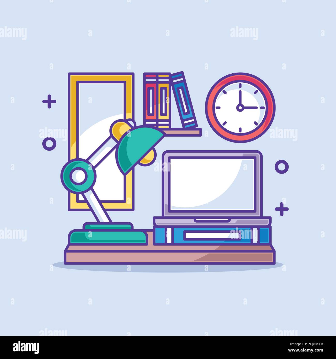 Tabletop clock Stock Vector Images - Alamy