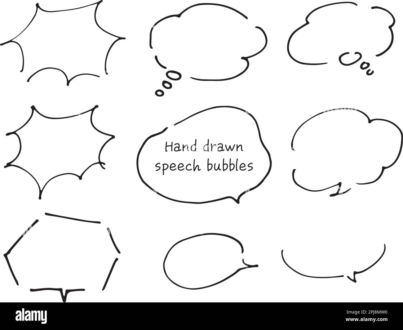 Jagged handwriting Stock Vector Images - Alamy