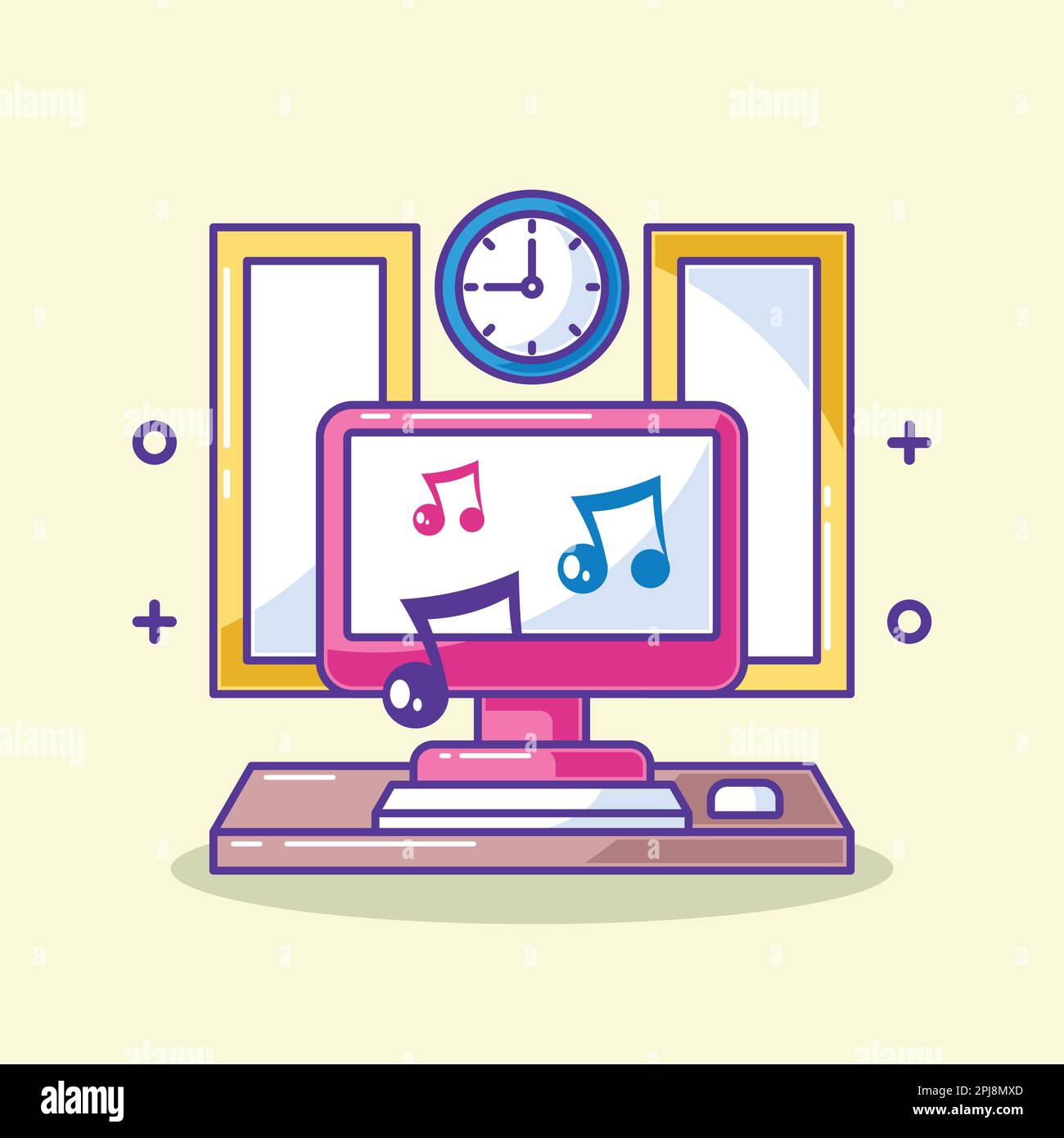 Work technology Stock Vector Images - Alamy