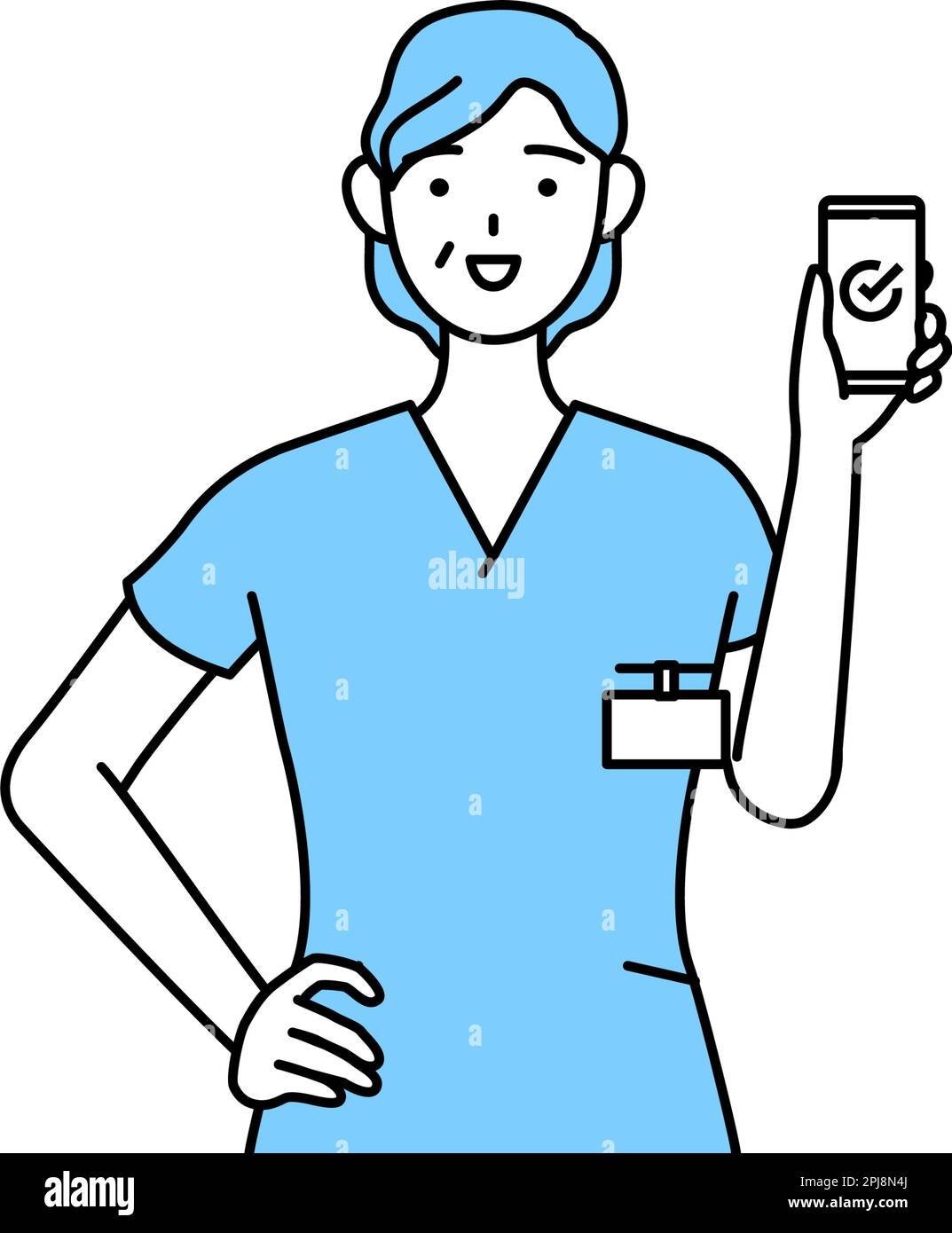 Middle aged app Stock Vector Images - Alamy