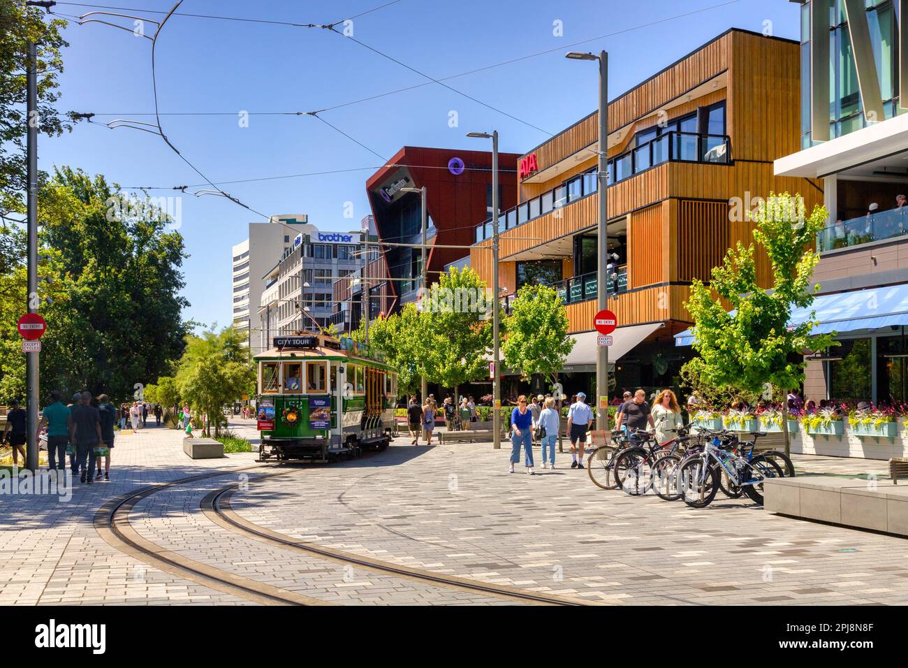 31 December 2022: Christchurch, New Zealand - People enjoying a summer ...