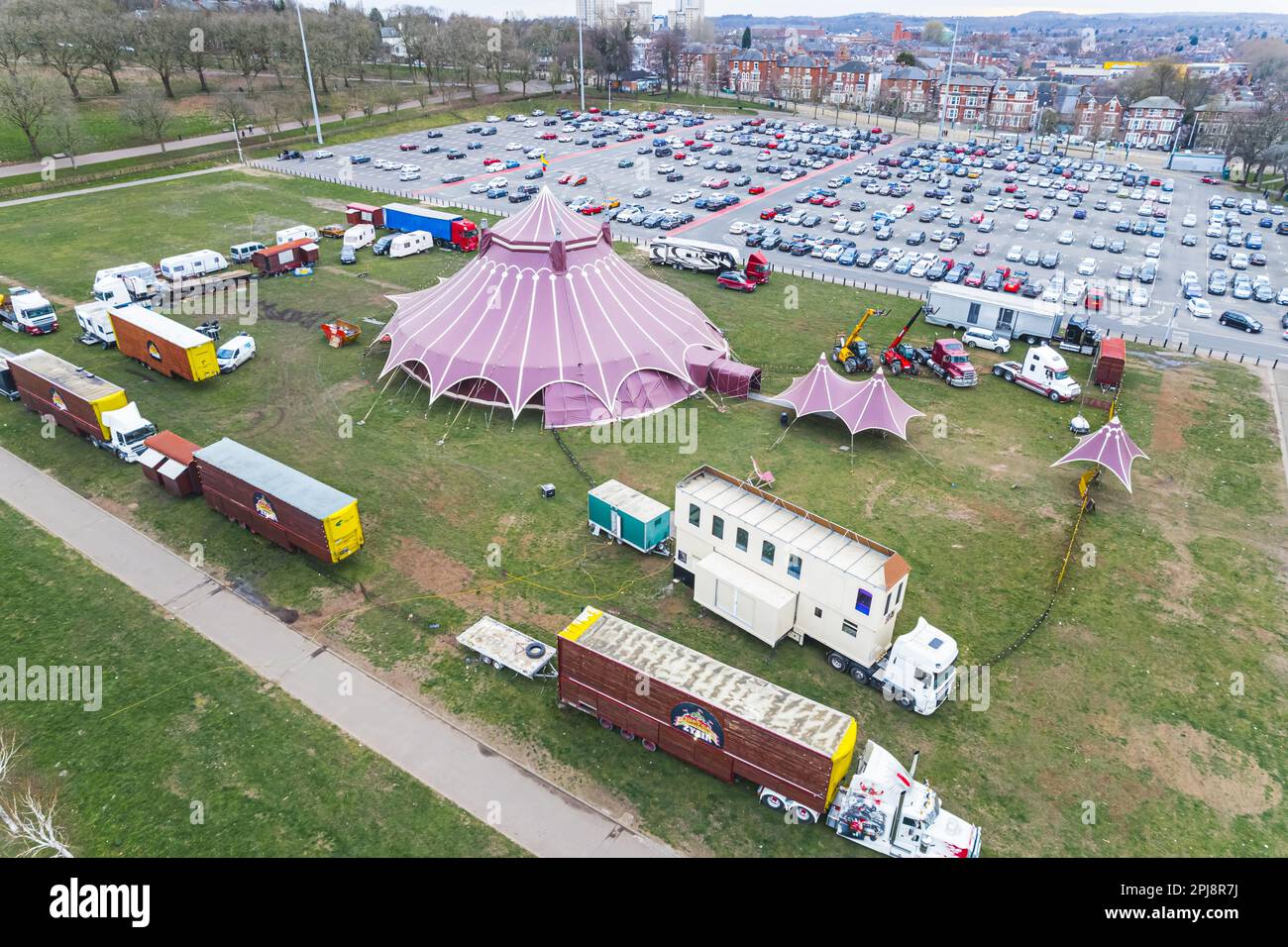 Parking lot at mall carnival hi-res stock photography and images - Alamy