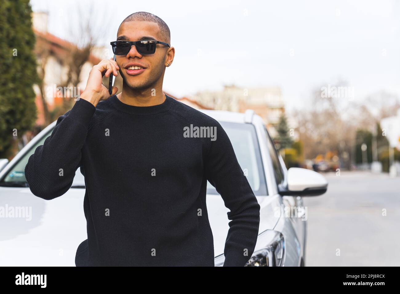 Man drive with his friend front view hi-res stock photography and ...