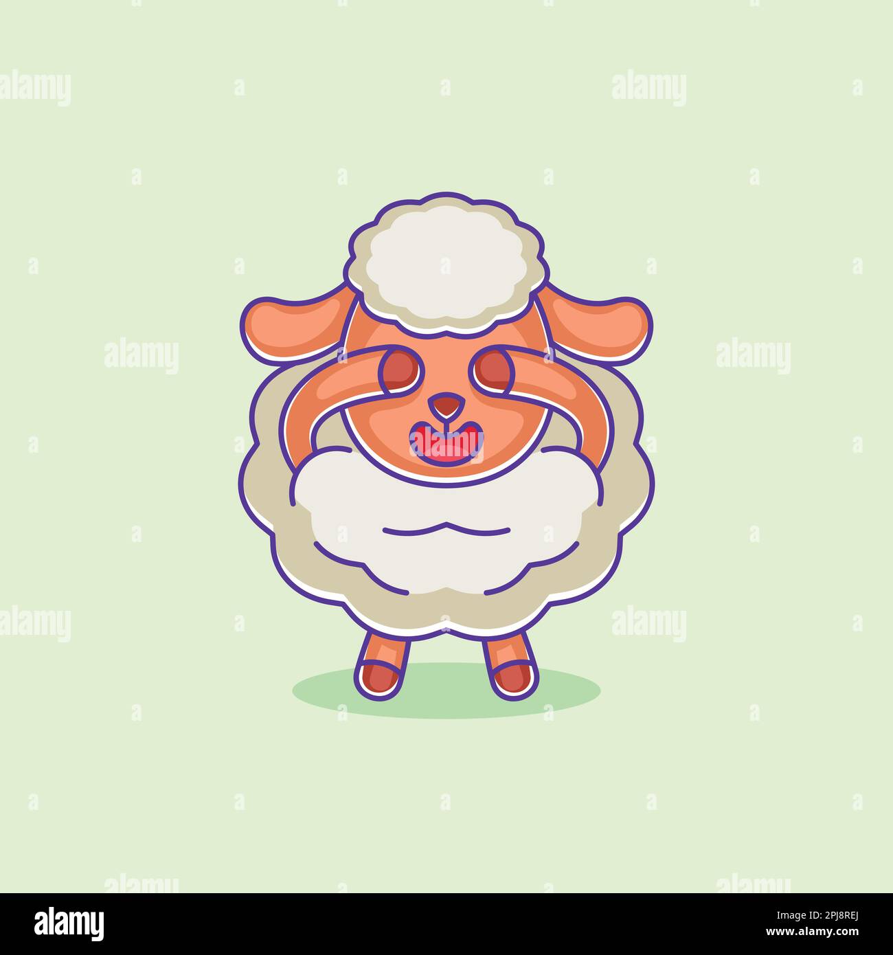 Cute sheep cartoon Stock Vector Images - Alamy