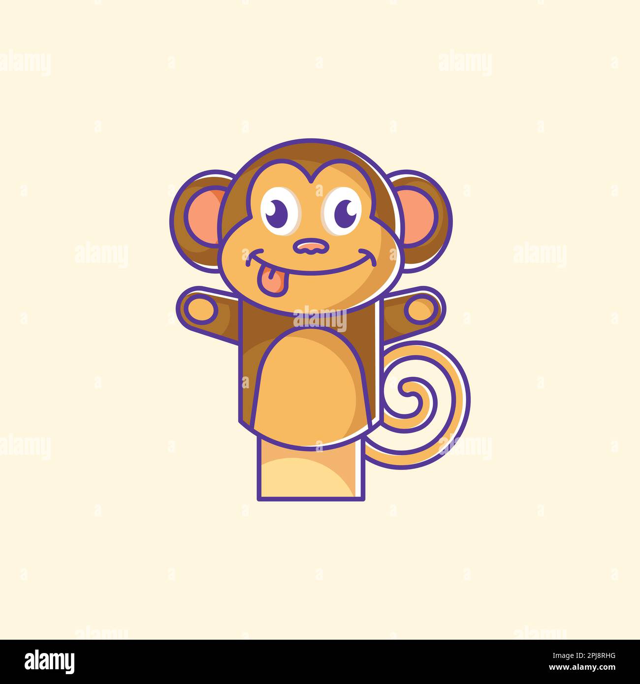 White hand monkey Stock Vector Images - Alamy