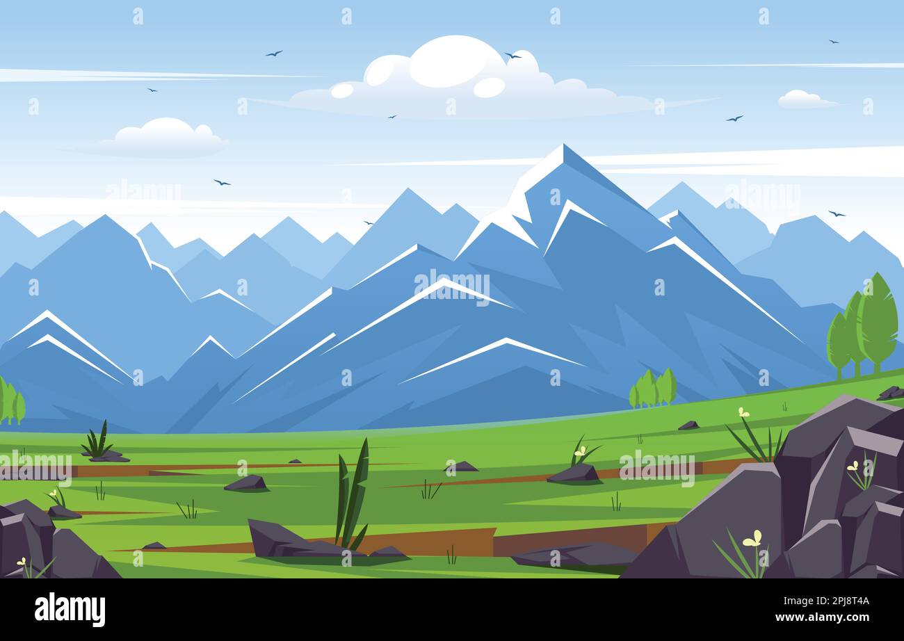 Agriculture cropland landscape Stock Vector Images - Alamy