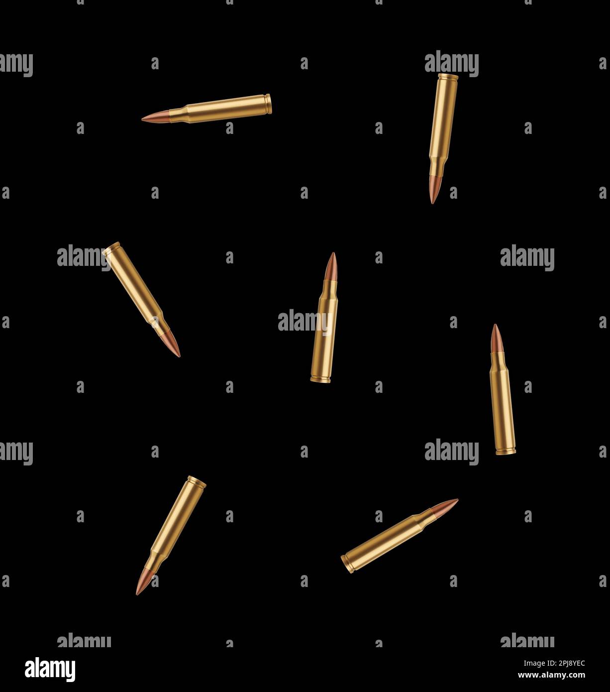 Bullets falling white background hi-res stock photography and images ...