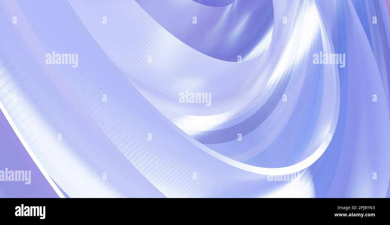 Blue abstract background wave shaped 3D rendered graphic illustration ...