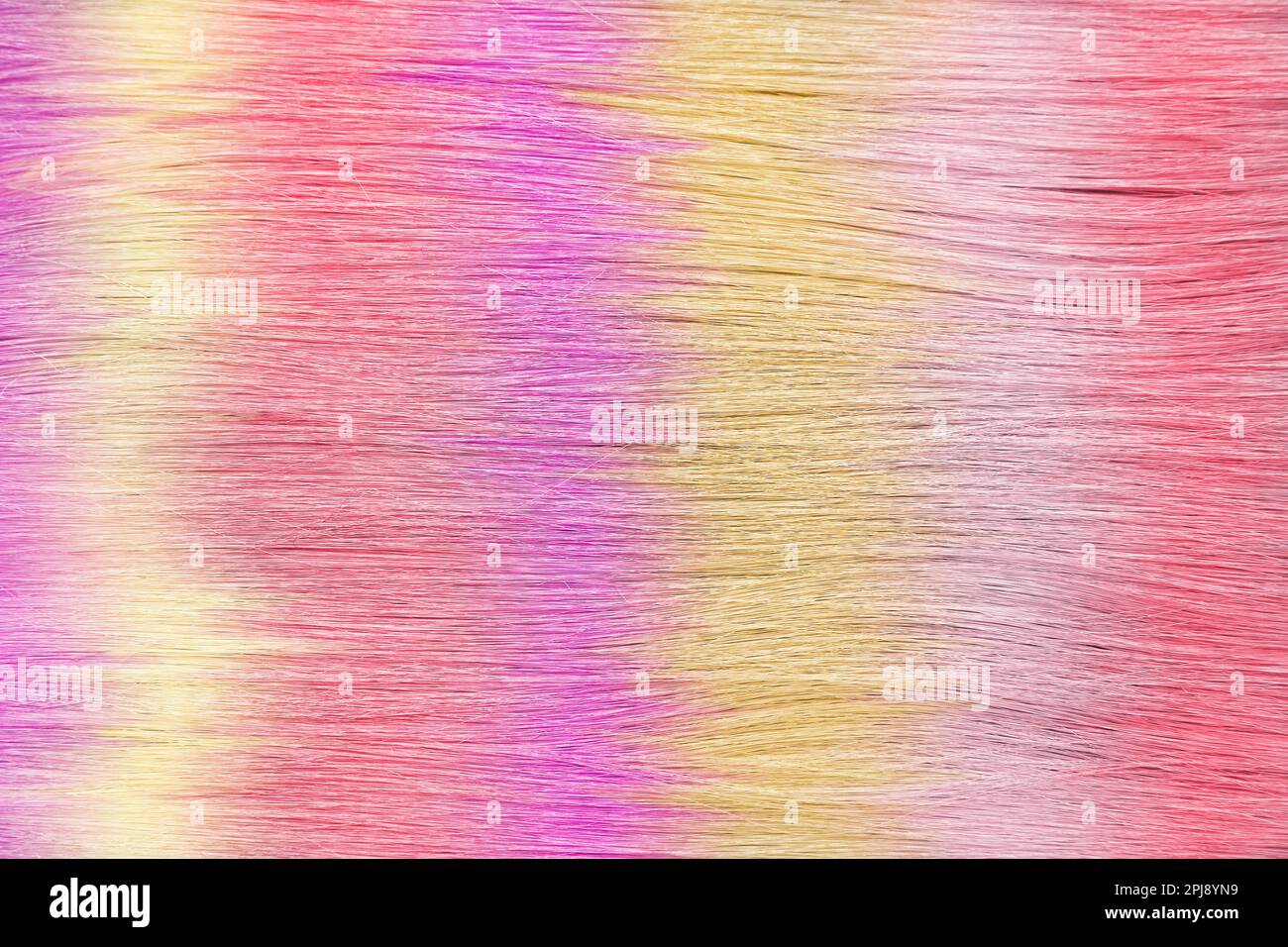 Beautiful multicolored hair as background, closeup view Stock Photo - Alamy