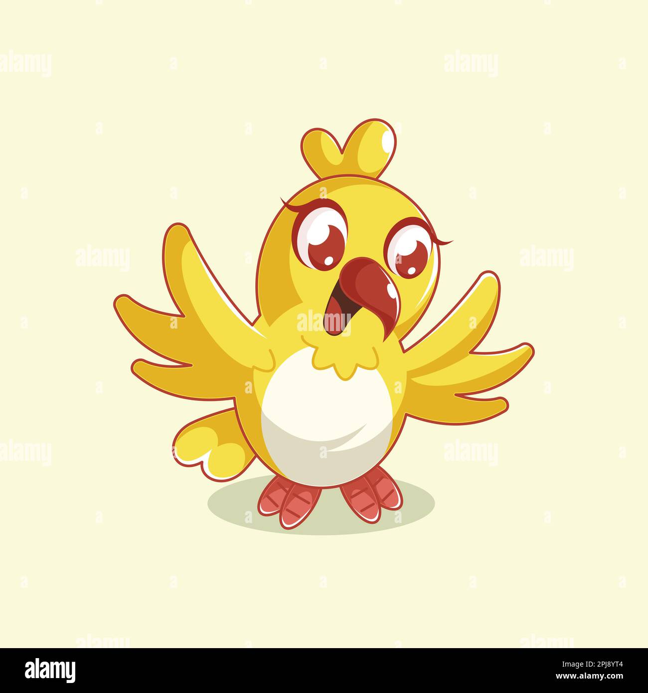 Yellow Cartoon Bird Big Bird PNG Images CleanPNG