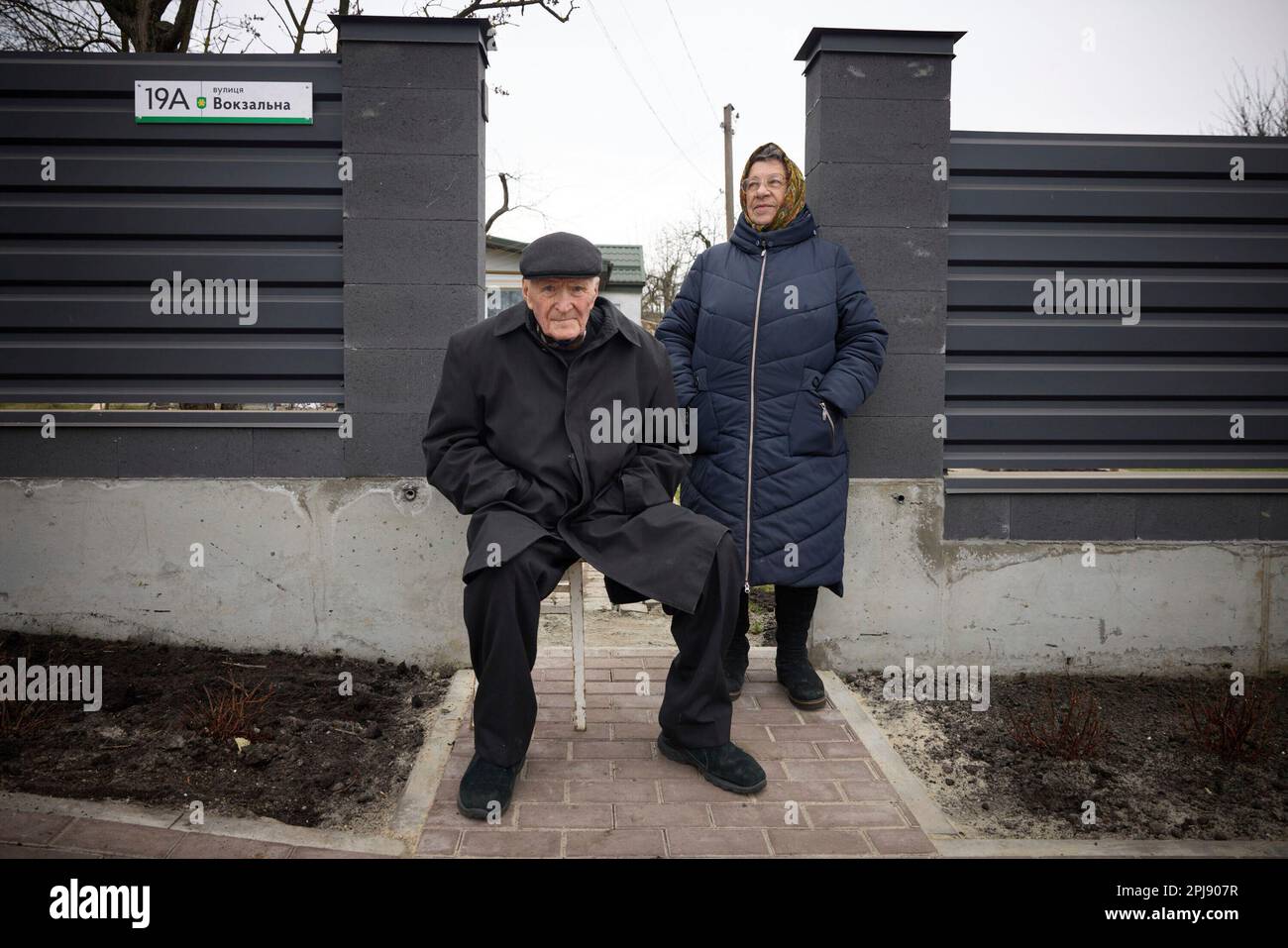 war in Ukraine. Commemorating the victims of the Bucha massacre on ...