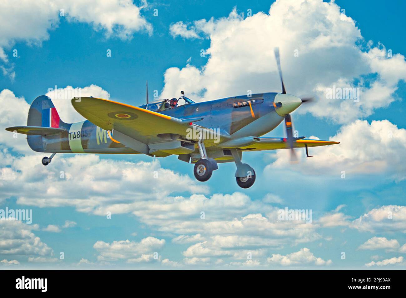 Aircraft Supermarine Spitfire IX Duxford UK Stock Photo - Alamy